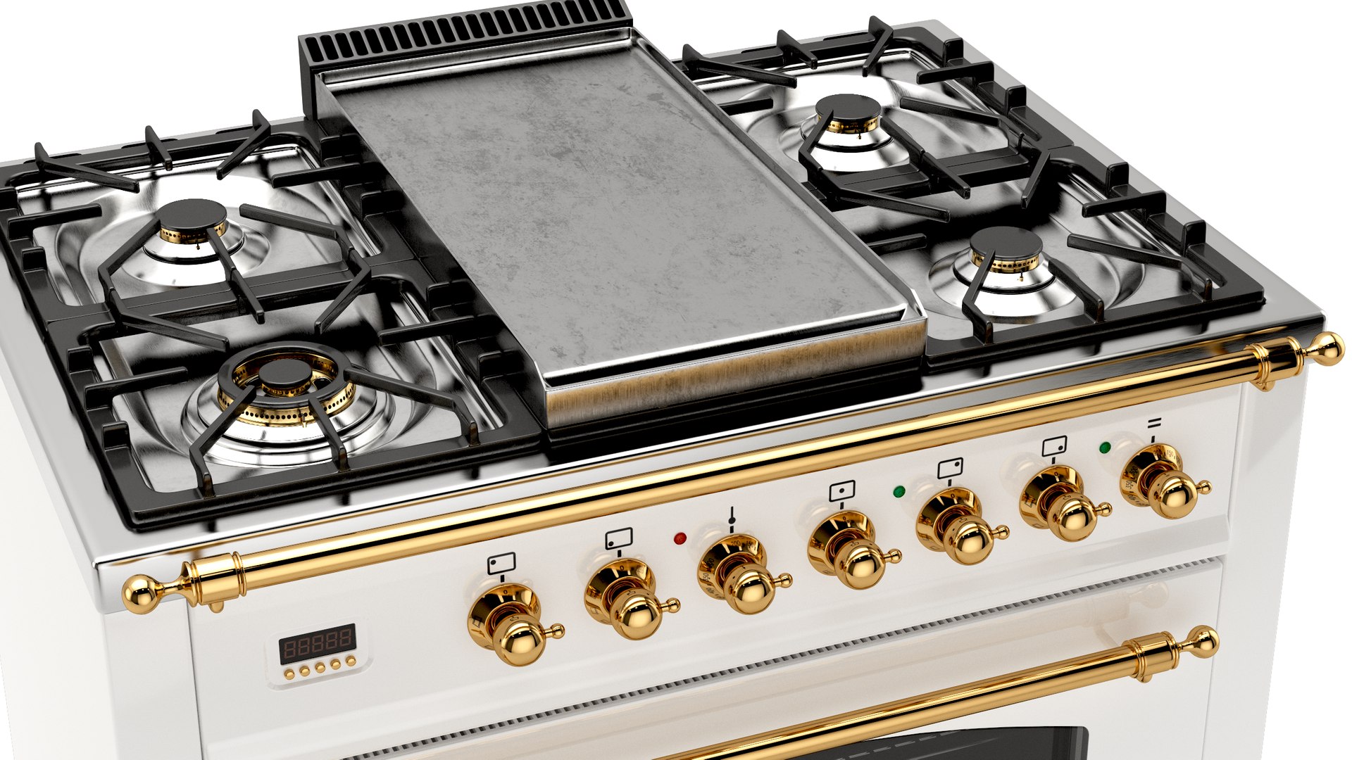 Hallman 36 Gas Range 3D Model - TurboSquid 2125510
