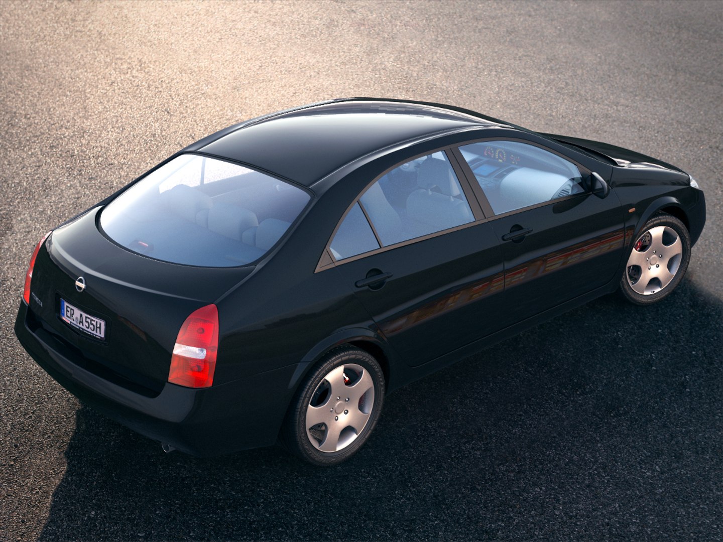 3d Nissan Primera P12 Sedan Model