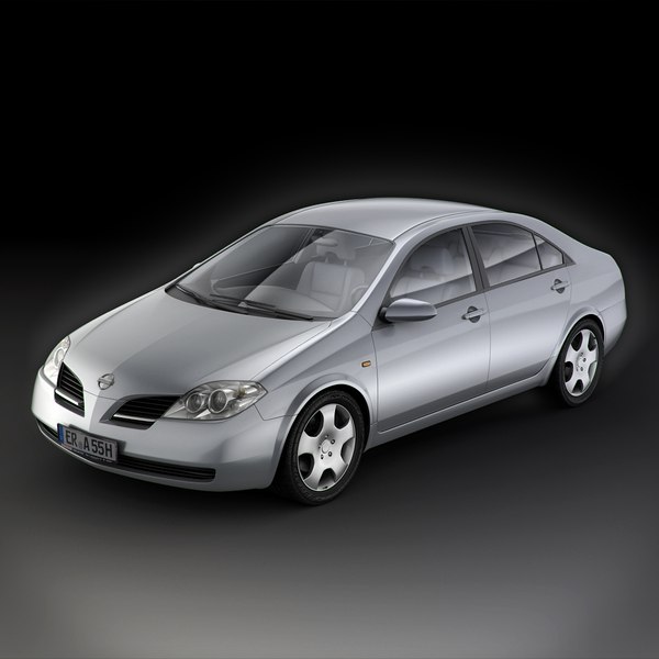 3d nissan primera p12 sedan model