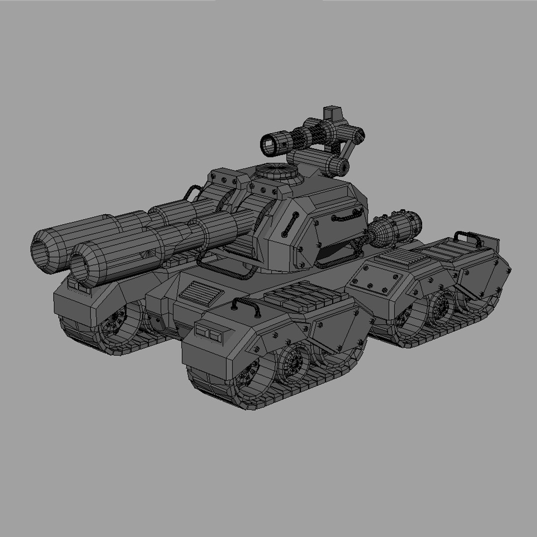 3D Concept Tank 03 Model - TurboSquid 1927403