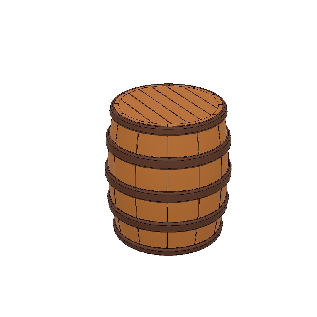 Old barrel cg cad 3D model | 1148104 | TurboSquid
