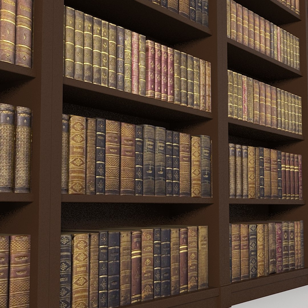 Book Library 3d Max