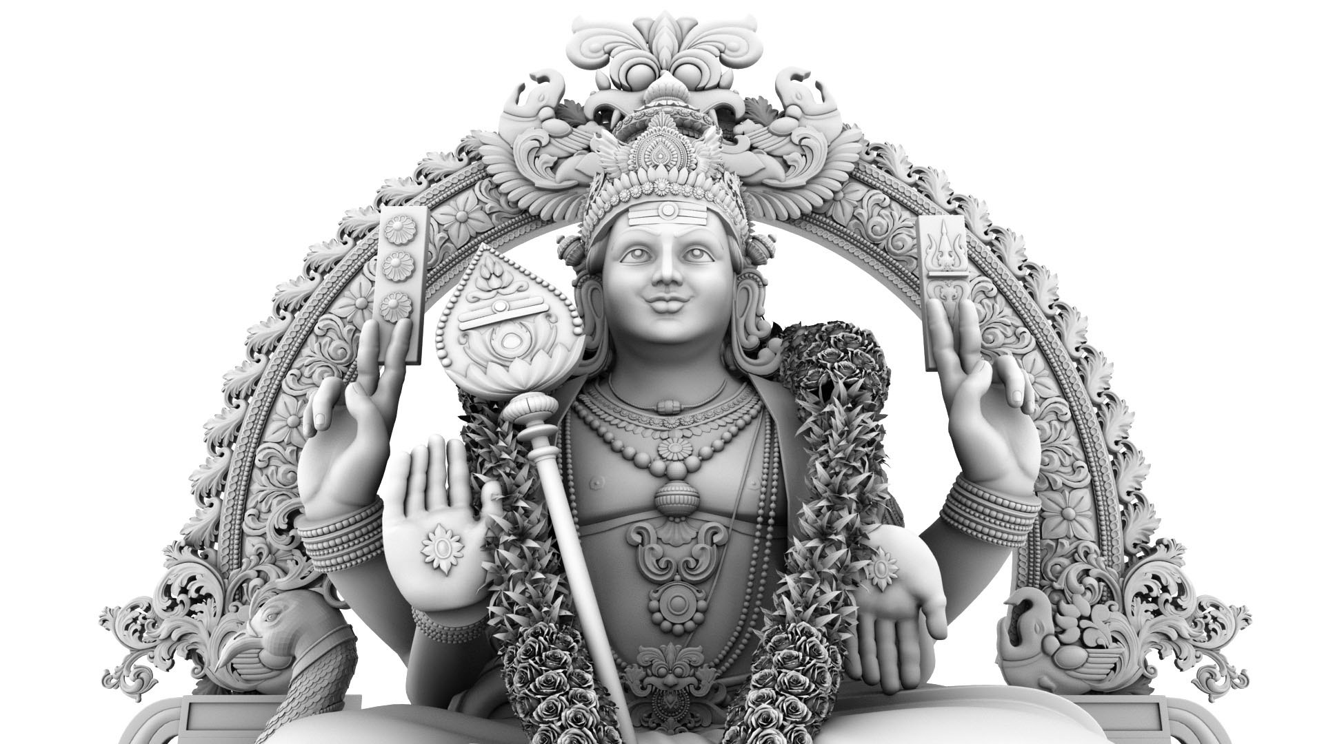 3D Lord Murugan Muruga Statue Model - TurboSquid 1955746