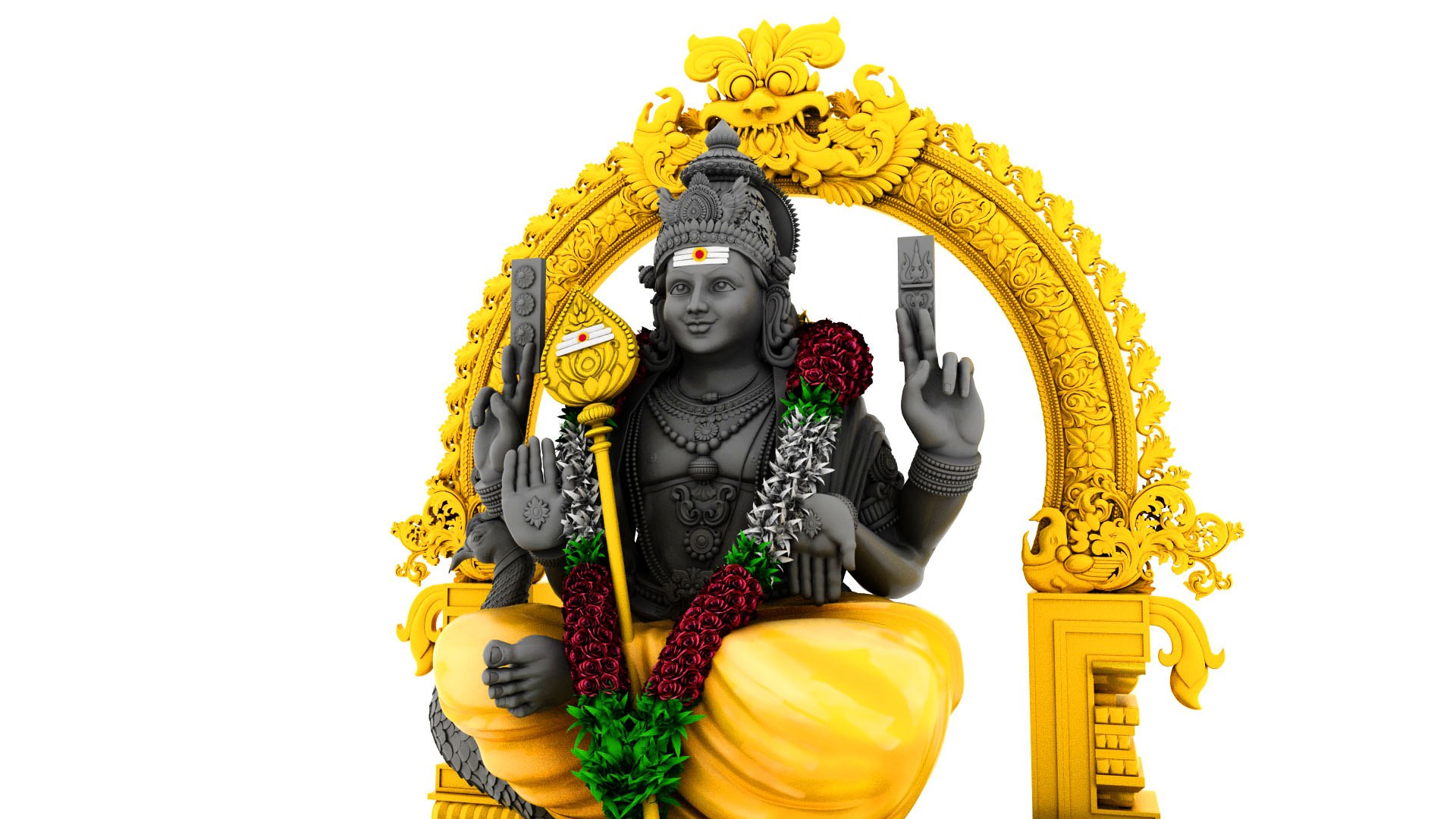 3D Lord Murugan Muruga Statue Model - TurboSquid 1955746
