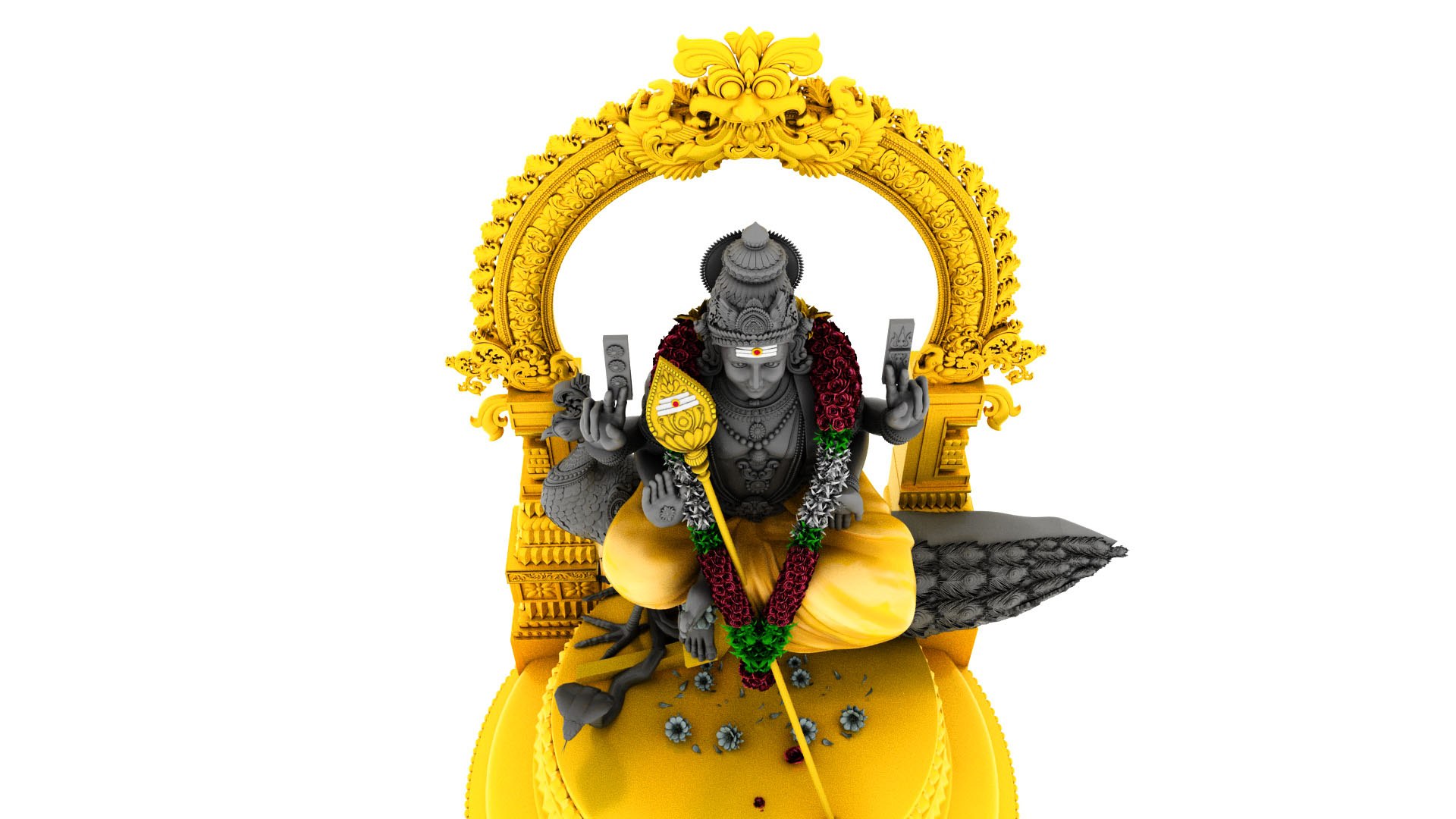 3D Lord Murugan Muruga Statue Model - TurboSquid 1955746
