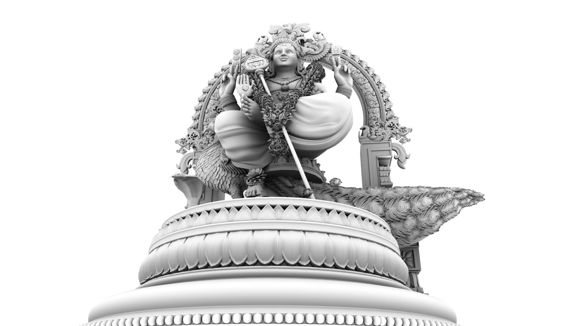 3D Lord Murugan Muruga Statue Model - TurboSquid 1955746