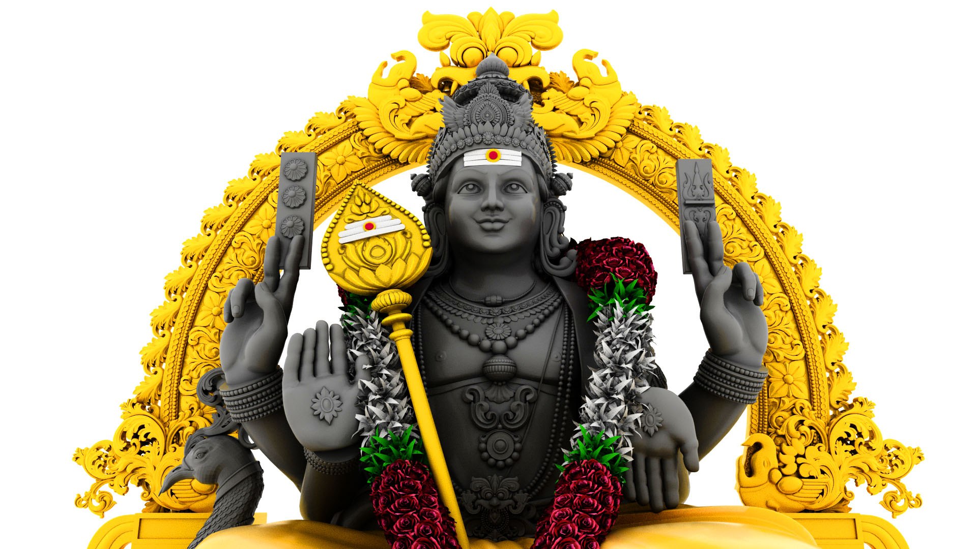 3D Lord Murugan Muruga Statue Model - TurboSquid 1955746