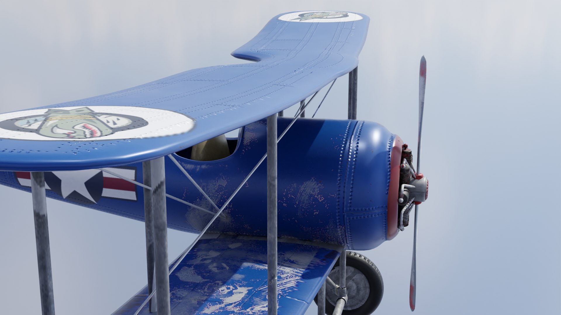 Two Winged Plane 3D Model - TurboSquid 2019029