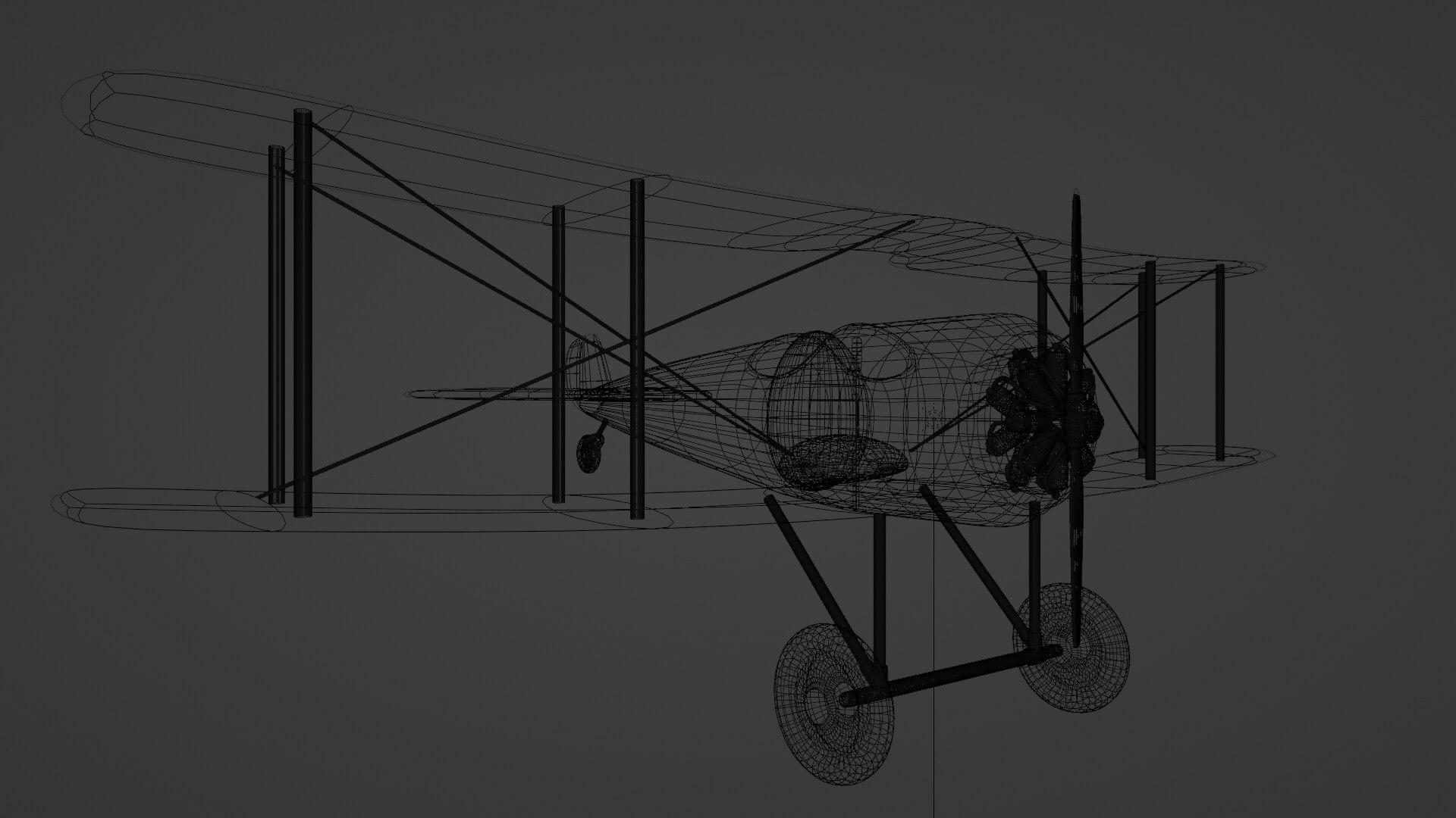 Two Winged Plane 3D Model - TurboSquid 2019029