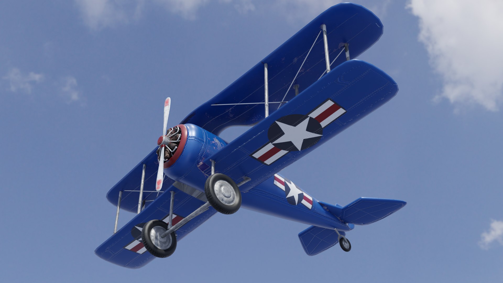 Two Winged Plane 3D Model - TurboSquid 2019029