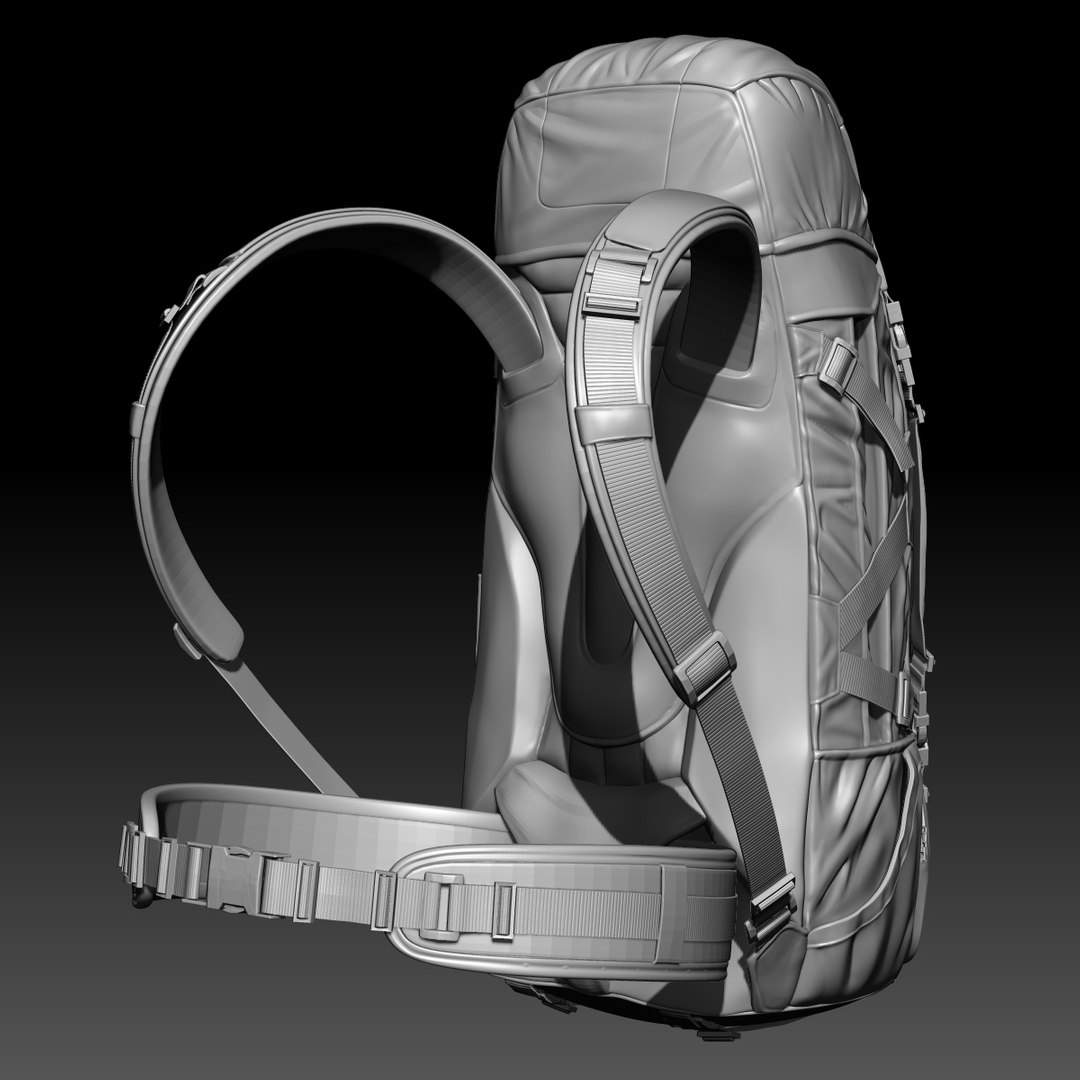 3d Model Of Backpack Zbrush 4r7