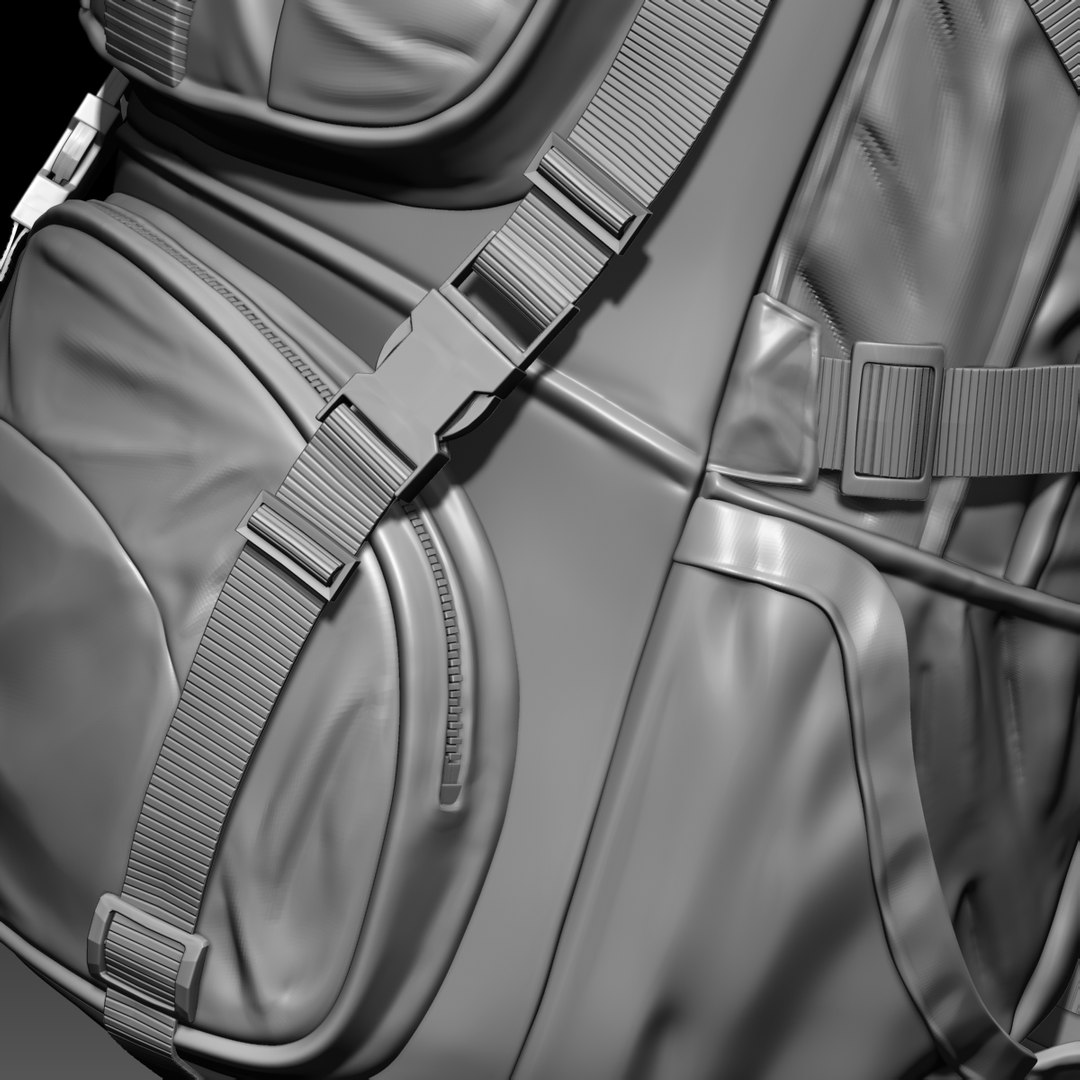 3d Model Of Backpack Zbrush 4r7