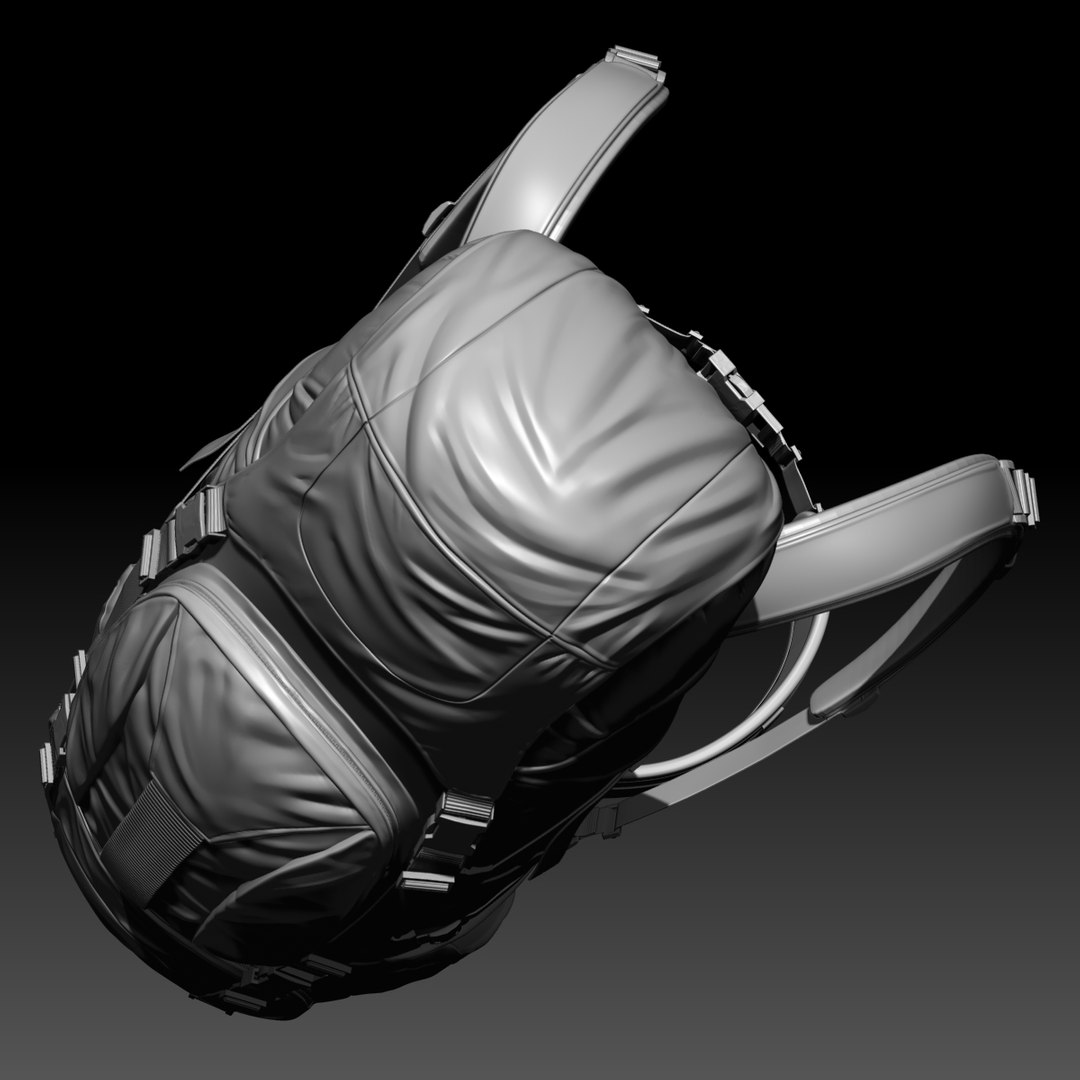 3d Model Of Backpack Zbrush 4r7