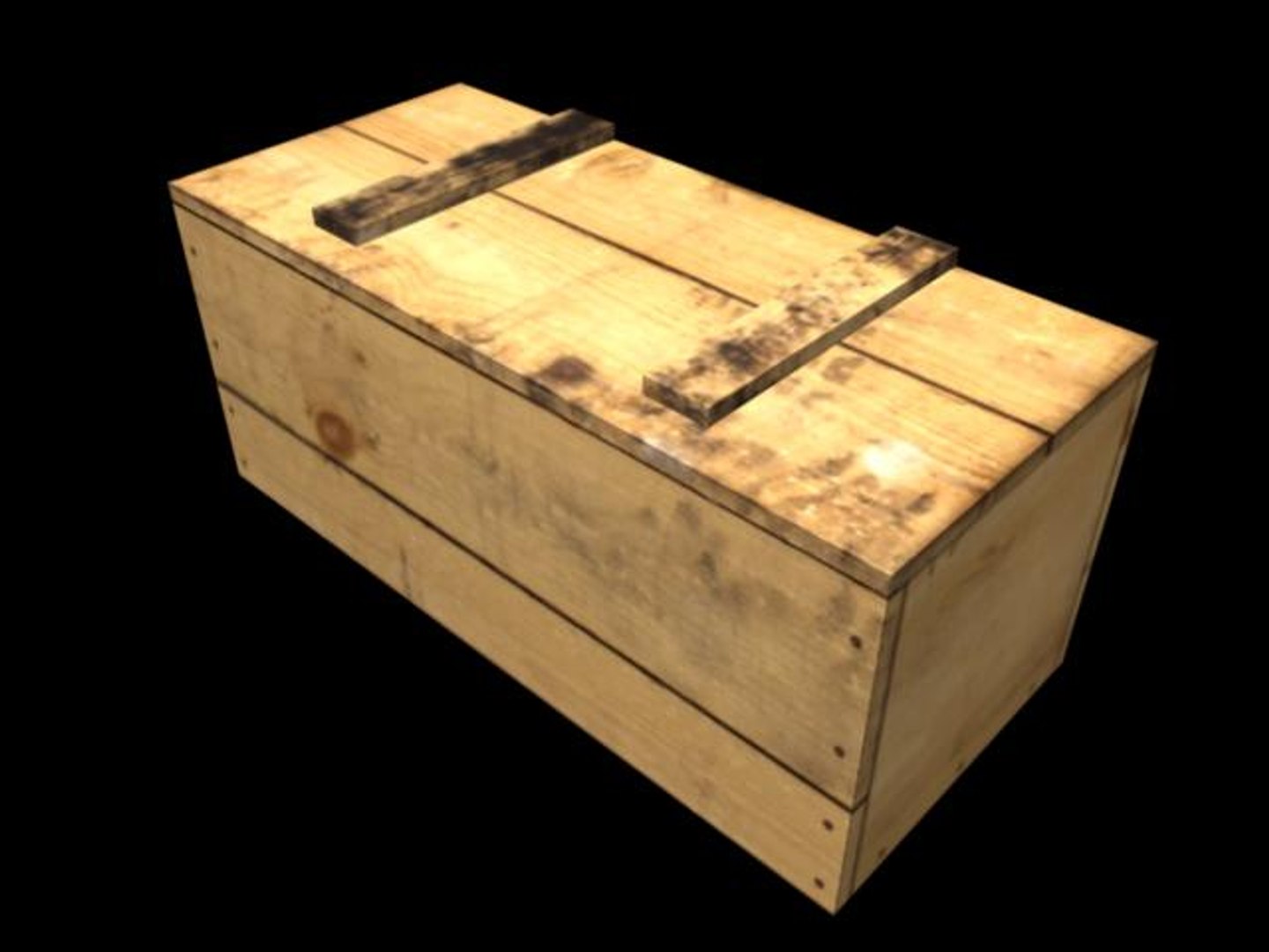Crate Set Modeled 3d Model