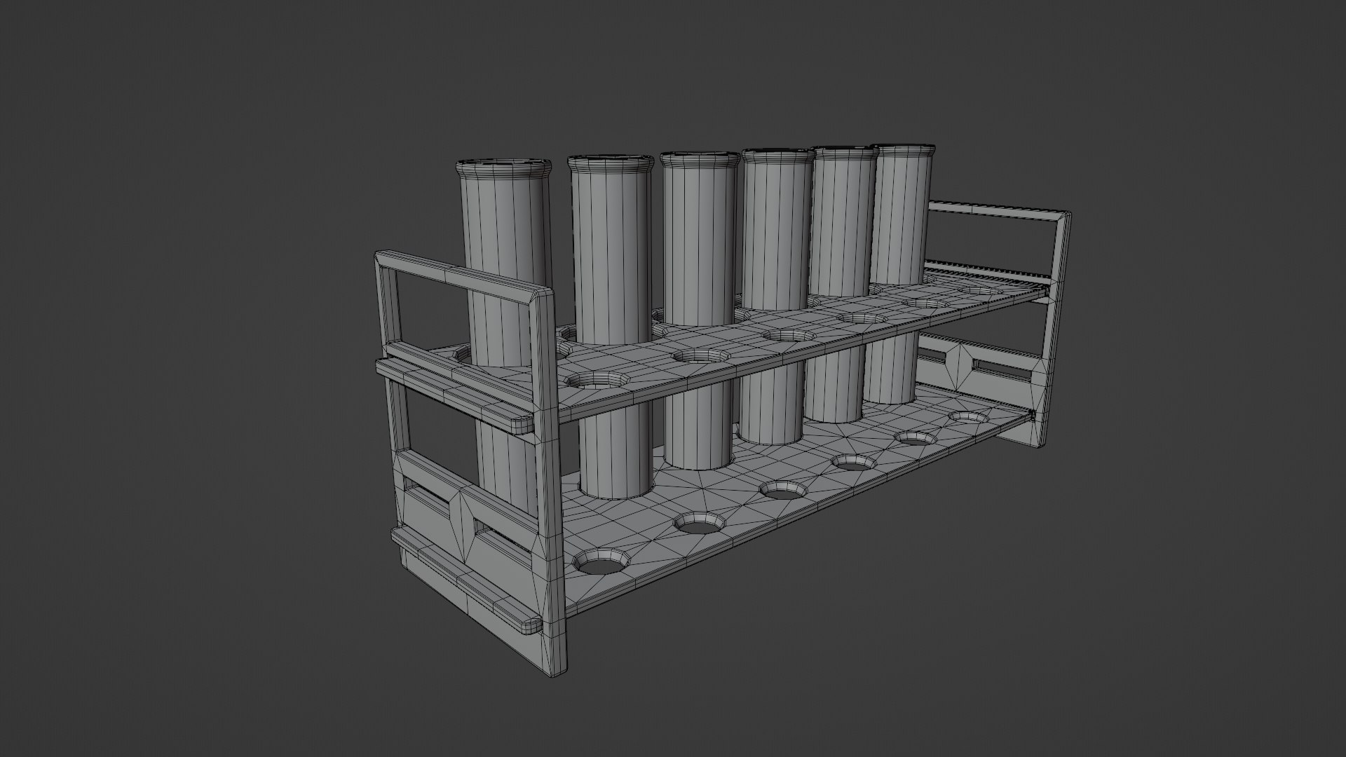 Test Tubes with Rack 3D - TurboSquid 2168588