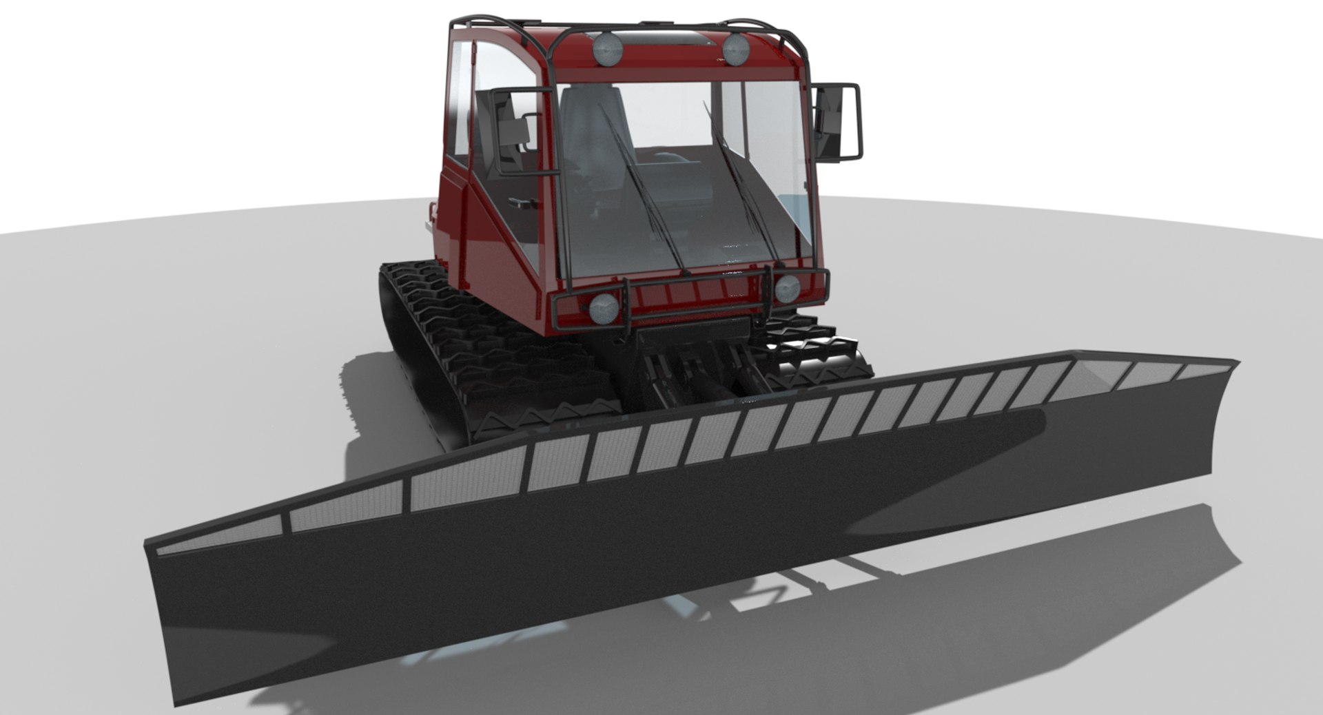 3d Model Of Snowcat Tracked Vehicle Snow