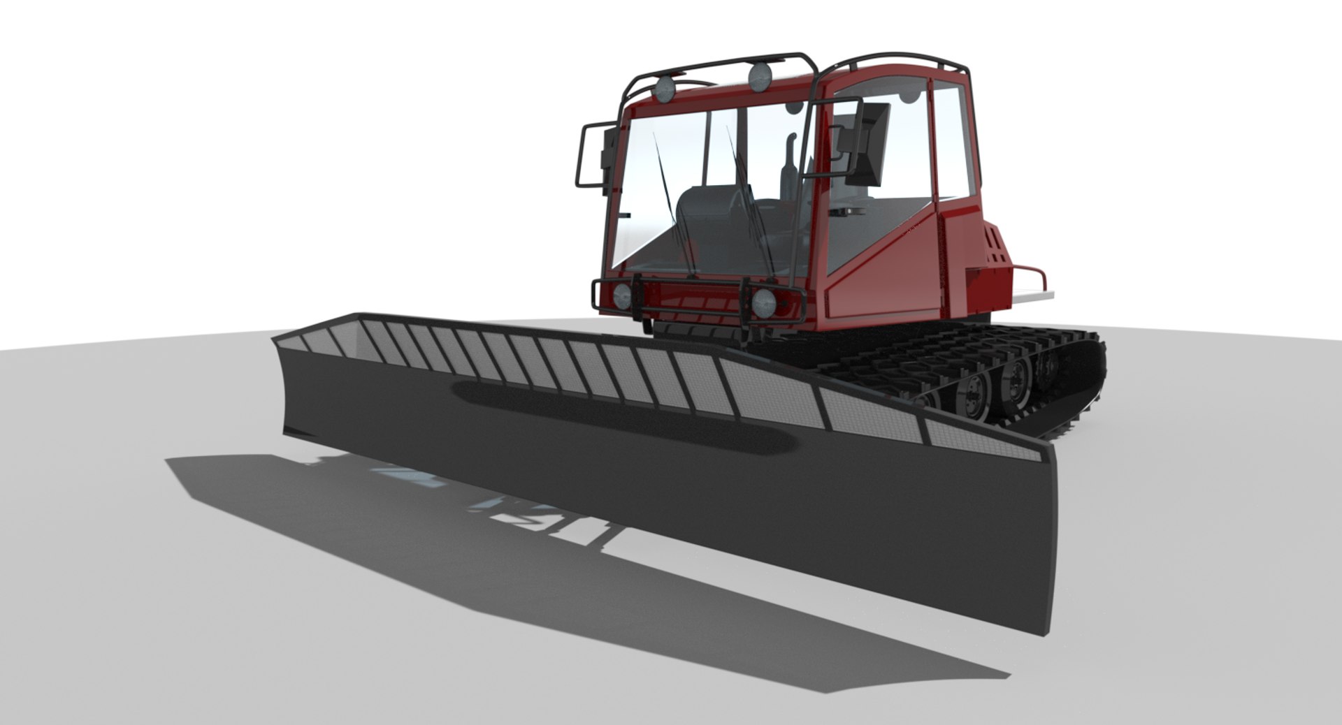 3d Model Of Snowcat Tracked Vehicle Snow