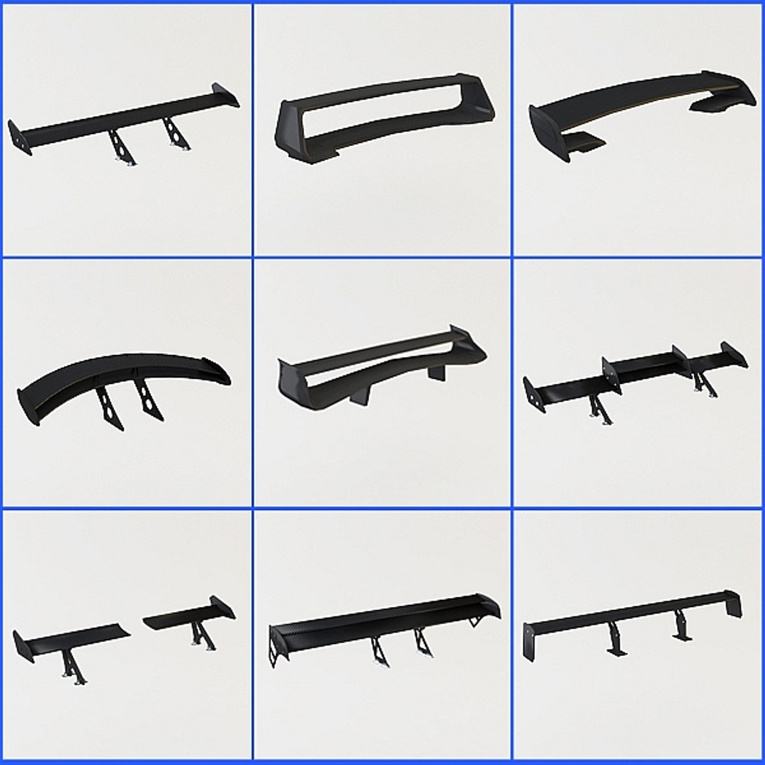 3d Model Spoilers Pack