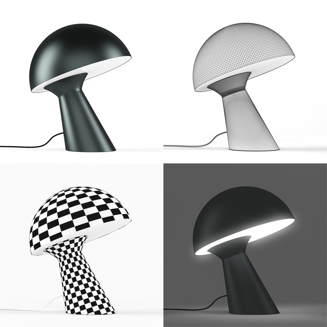 Lean table lamp 3D model - TurboSquid 1616203