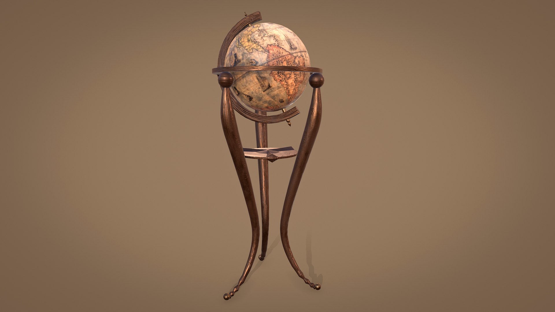 Globe Game Ready 3D - TurboSquid 2049190