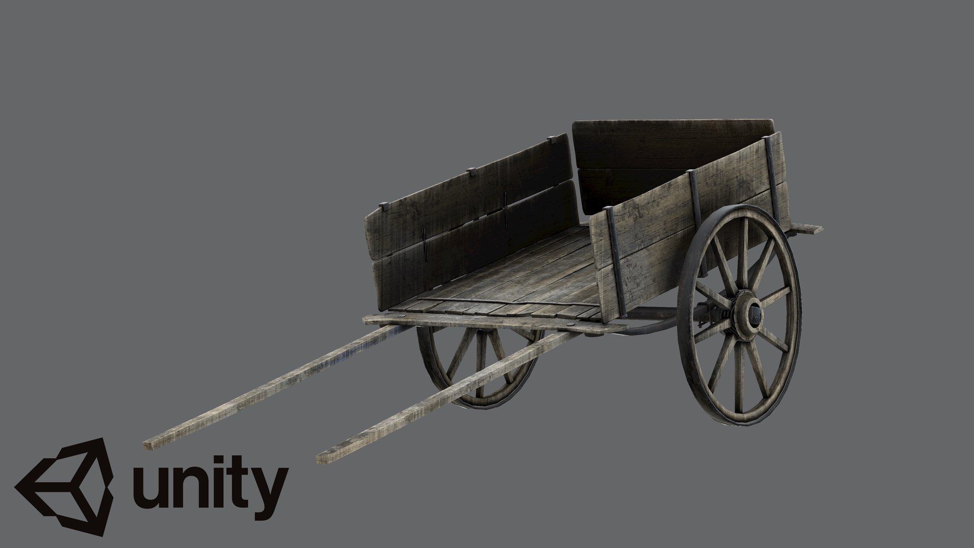 Wooden Cart 2K And 4K PBR Model - TurboSquid 2061951