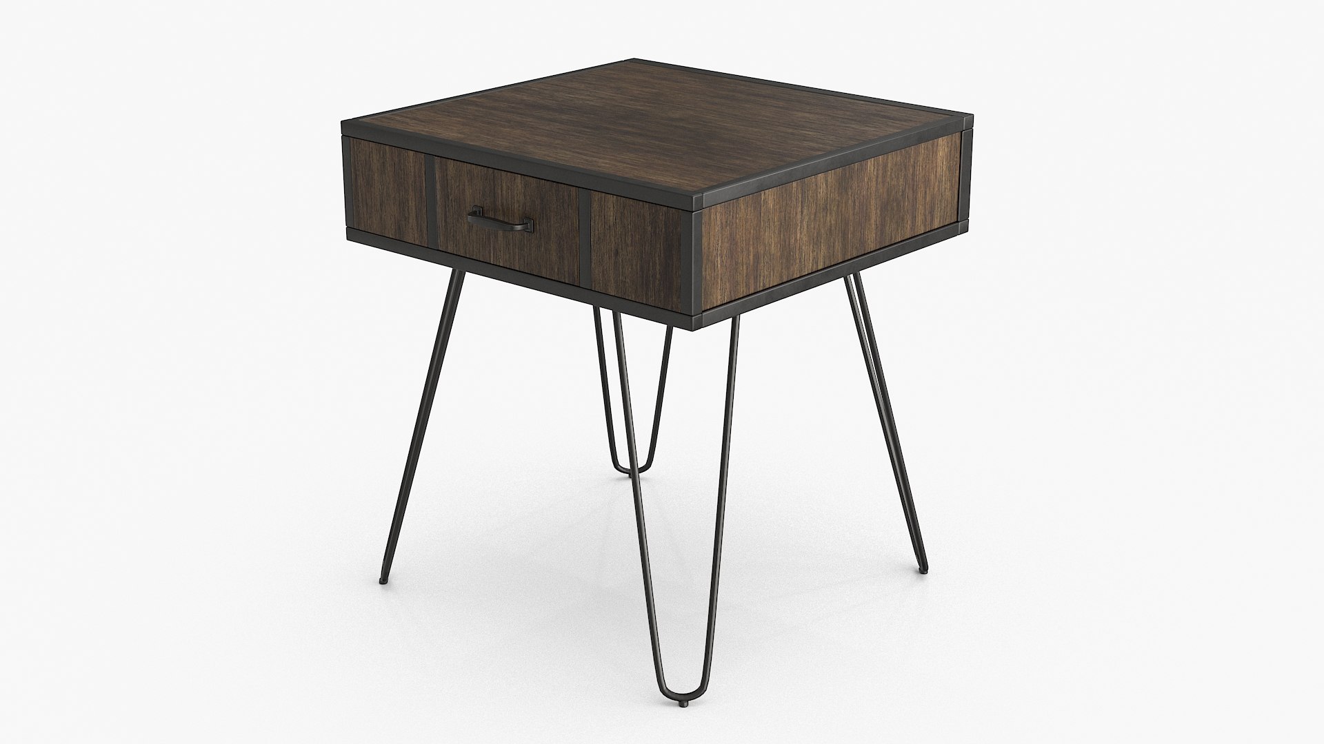Adecyn Square Side Table Brown 3D Model - TurboSquid 2355397