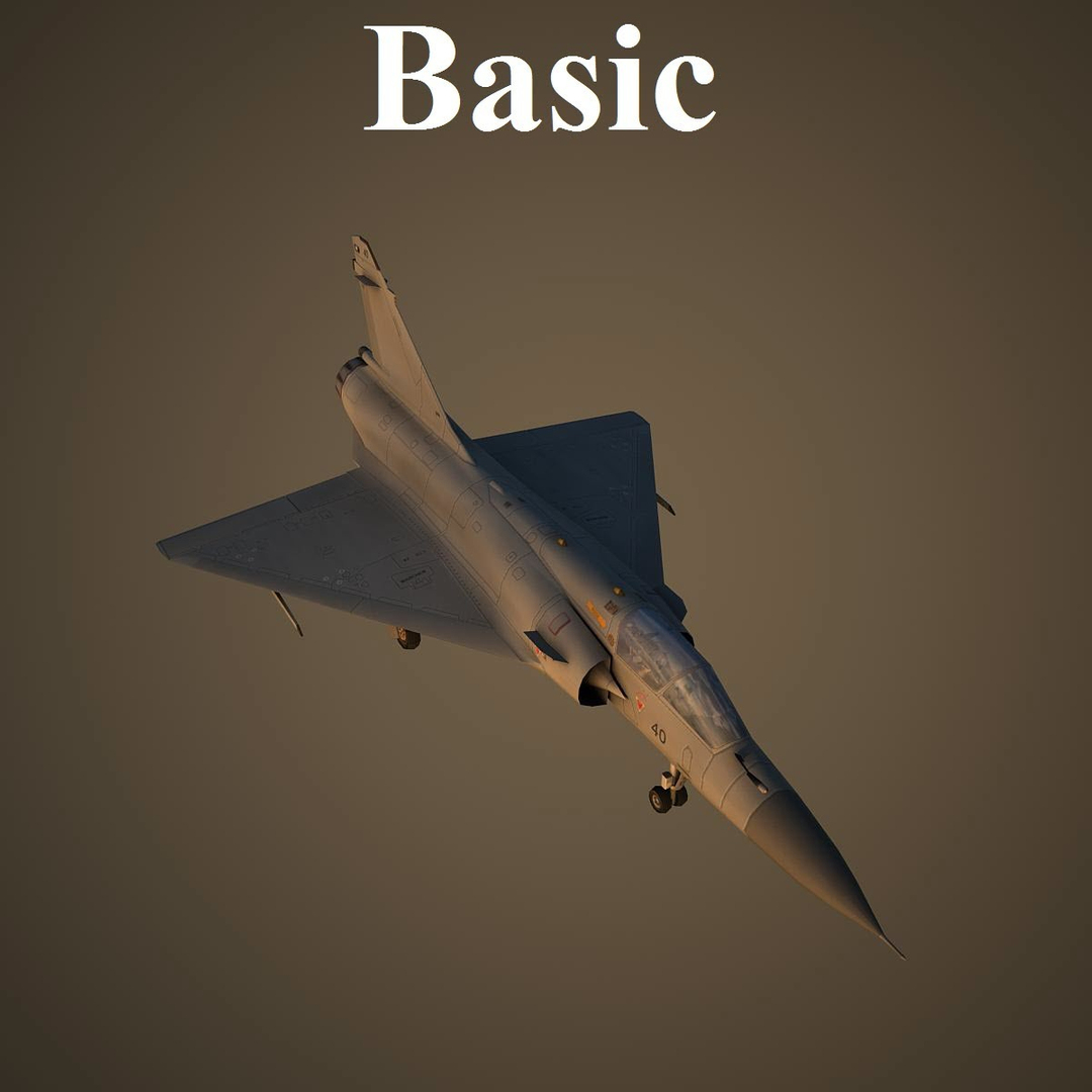 Mirage 2000 2 Basic 3d Model