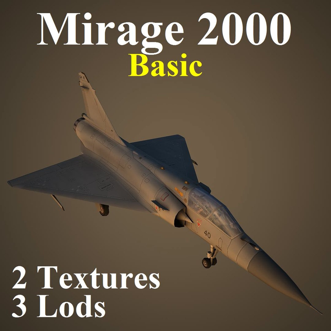 Mirage 2000 2 Basic 3d Model