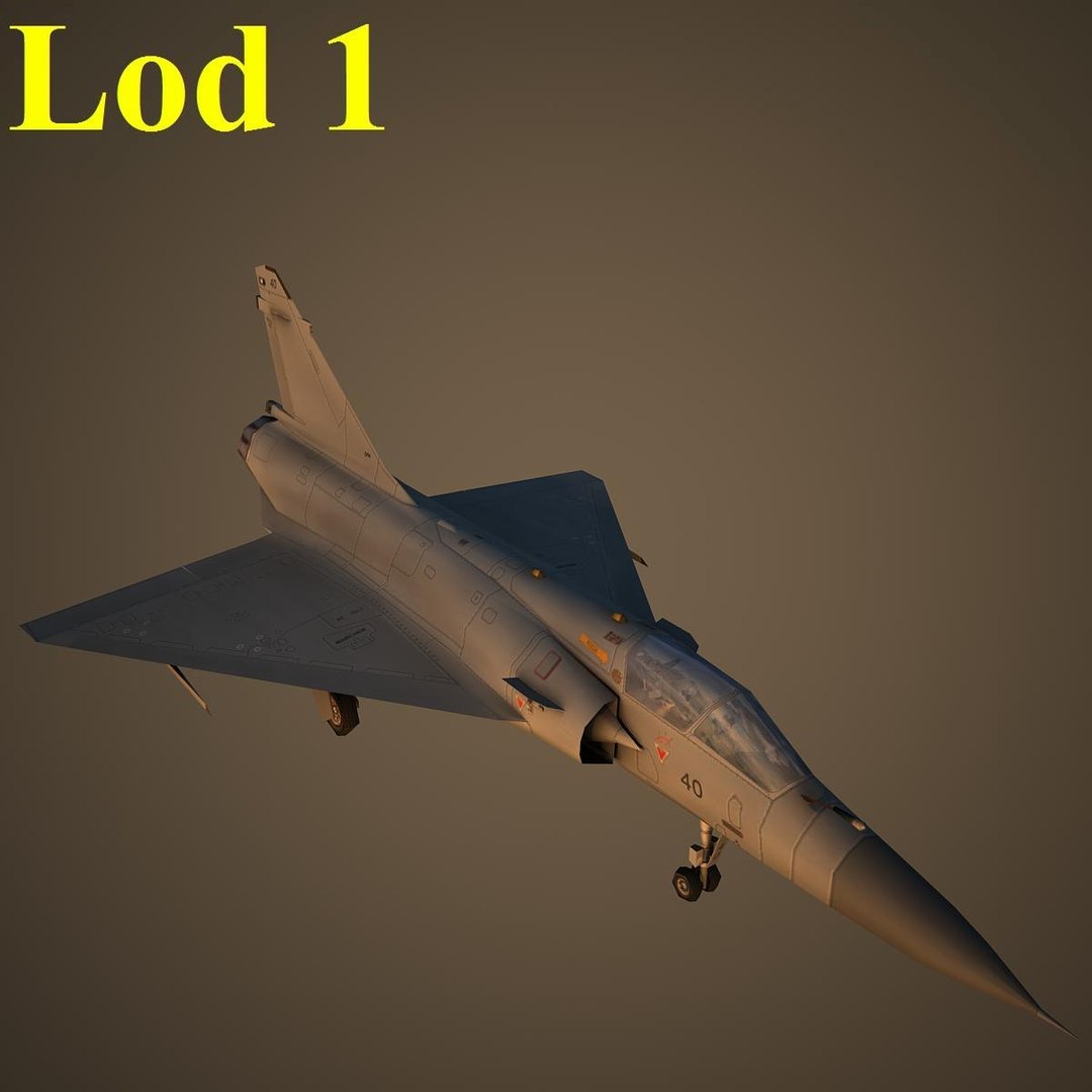 Mirage 2000 2 Basic 3d Model