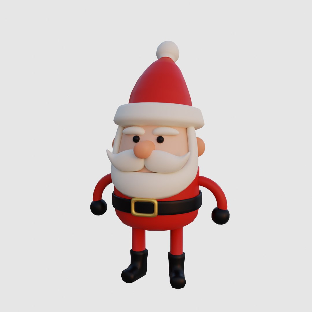 Free 3D Model Low Poly Santa Claus - TurboSquid 2309003