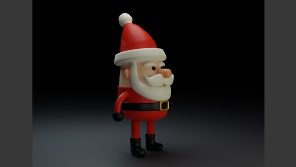 modelo 3d Papá Noel de baja poligonización gratis - TurboSquid 2309003