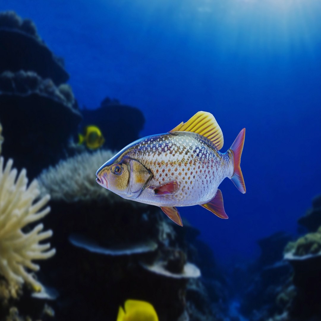 3D Fish PBR Rigging Animation - TurboSquid 2351290