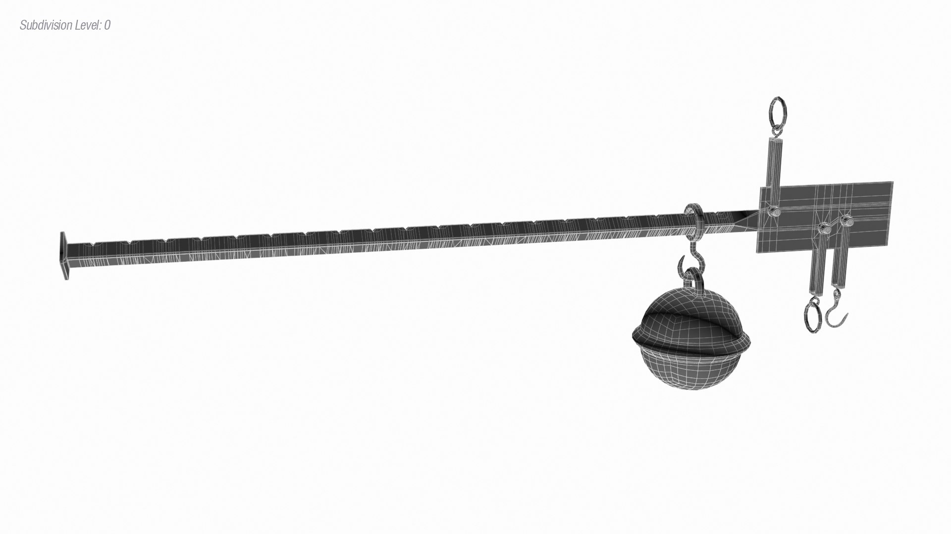 3D Steelyard Balance - TurboSquid 1626336