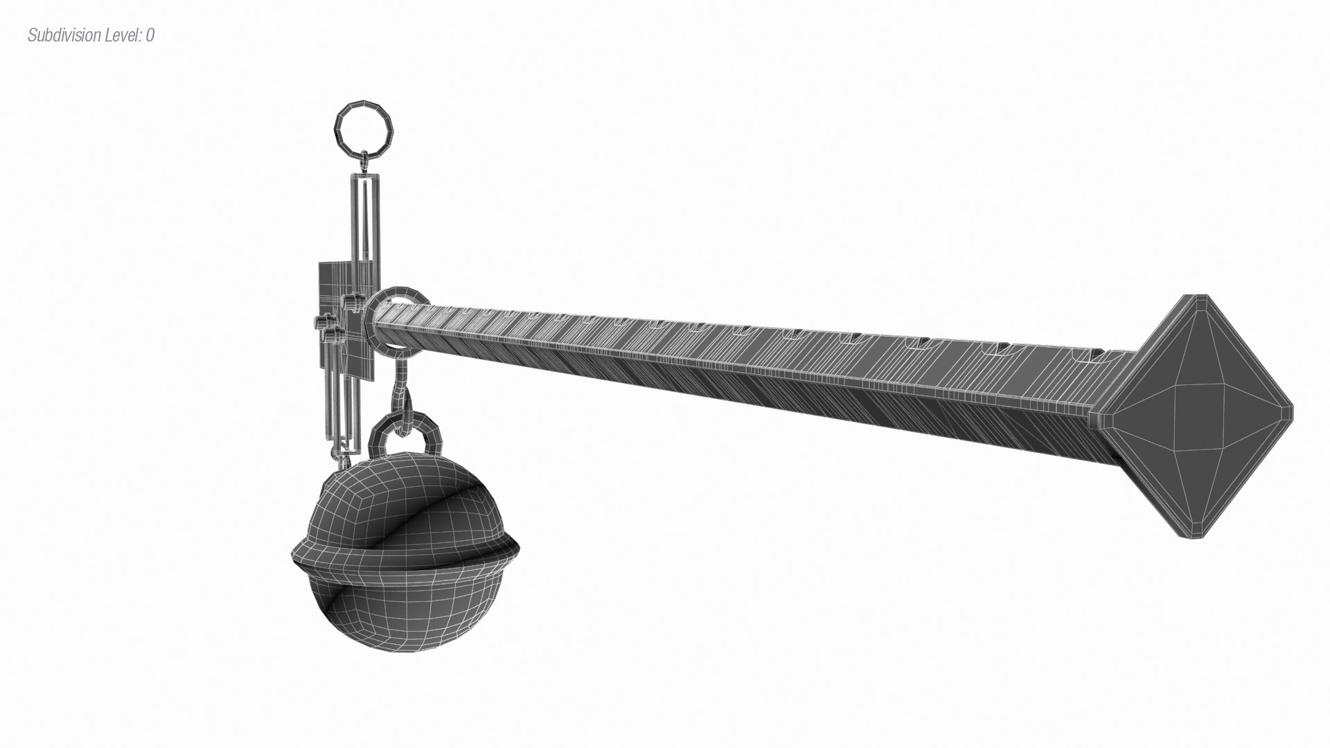 3D Steelyard Balance - TurboSquid 1626336