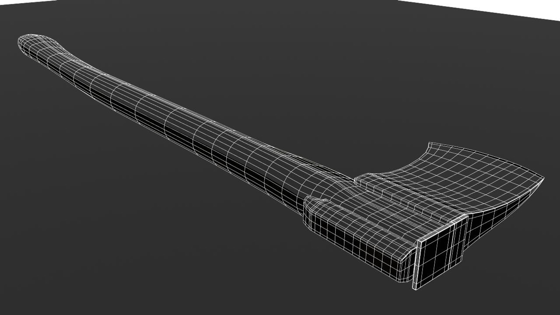 3d Model Of Axe Wood