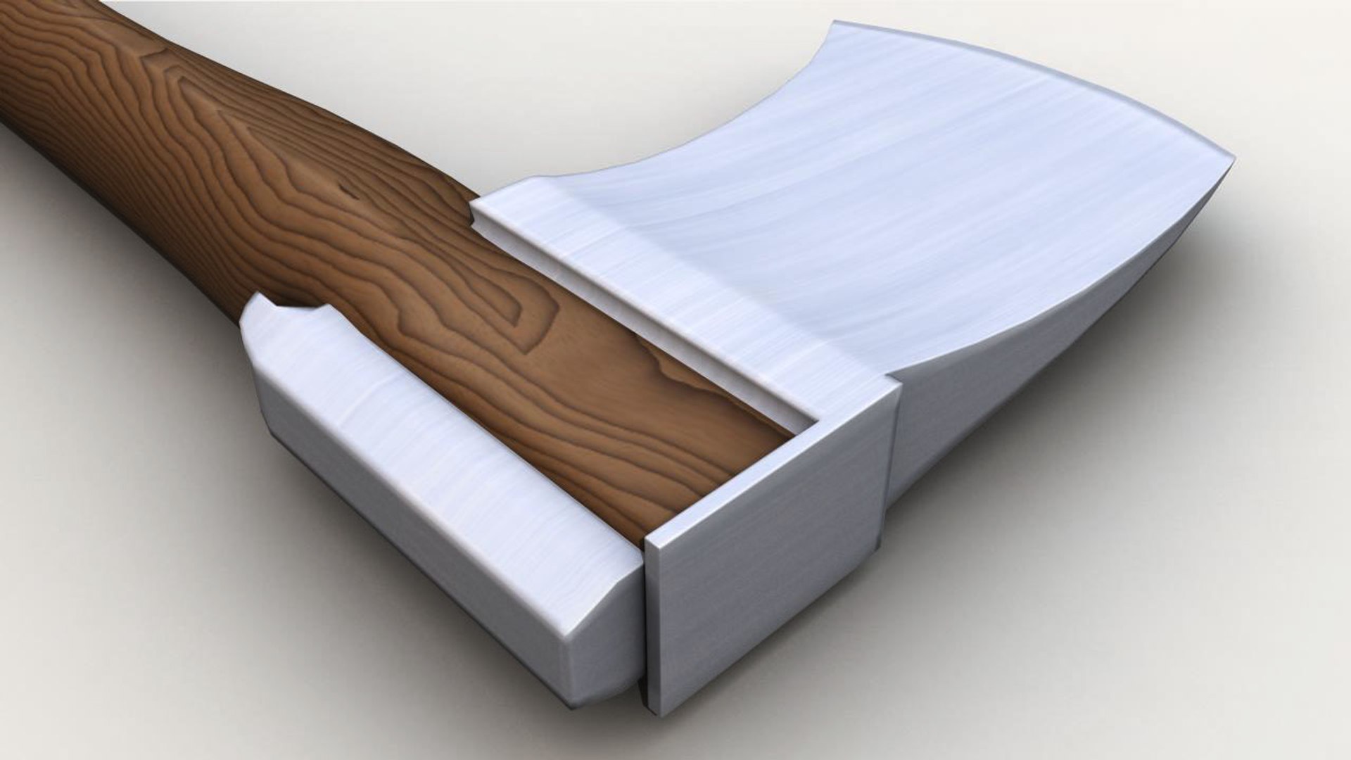 3d Model Of Axe Wood