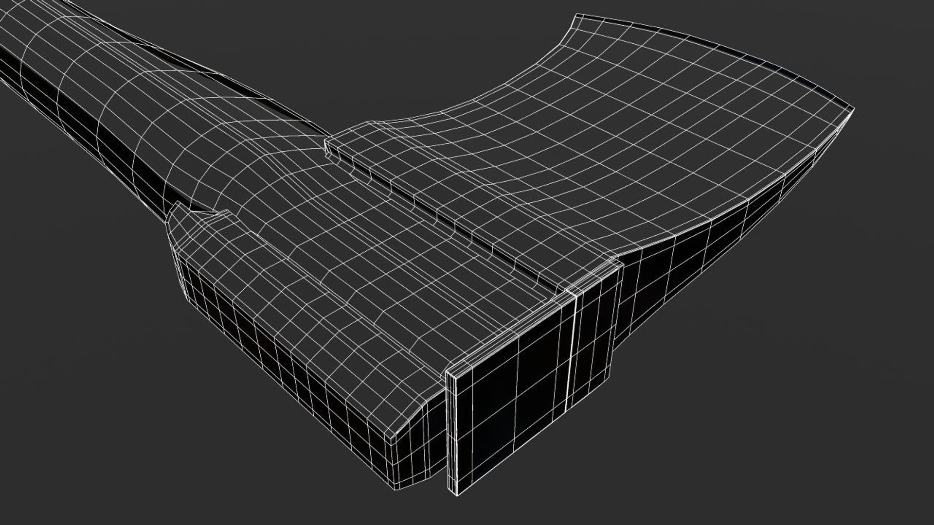 3d Model Of Axe Wood