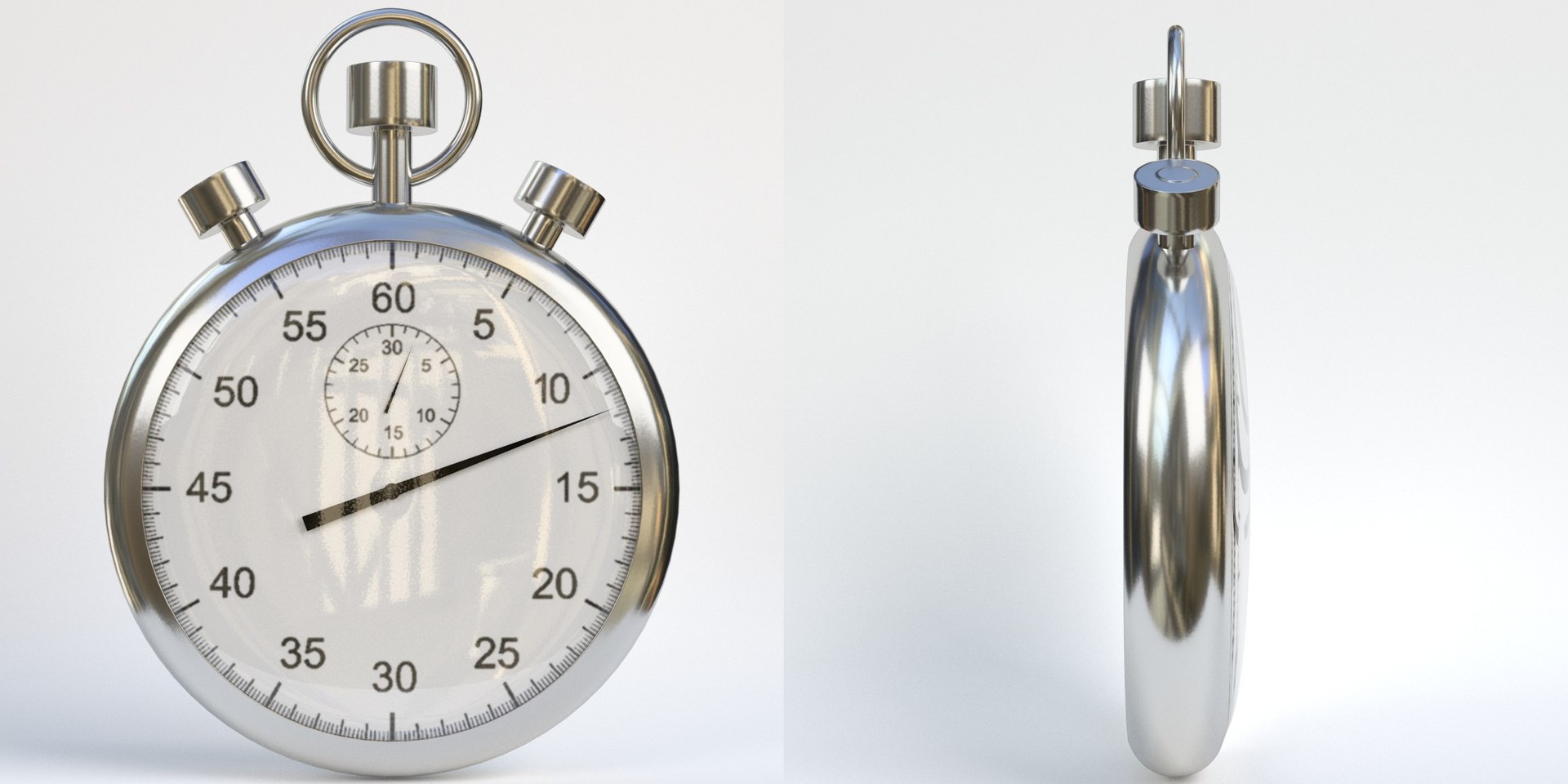 Stopwatch Watch 3D Model - TurboSquid 1228967