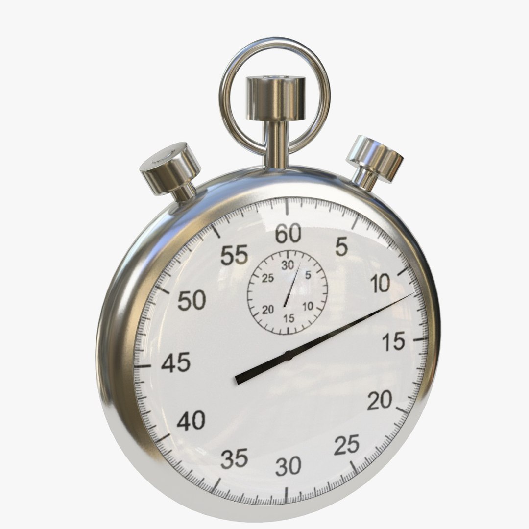 Stopwatch watch 3D model - TurboSquid 1228967