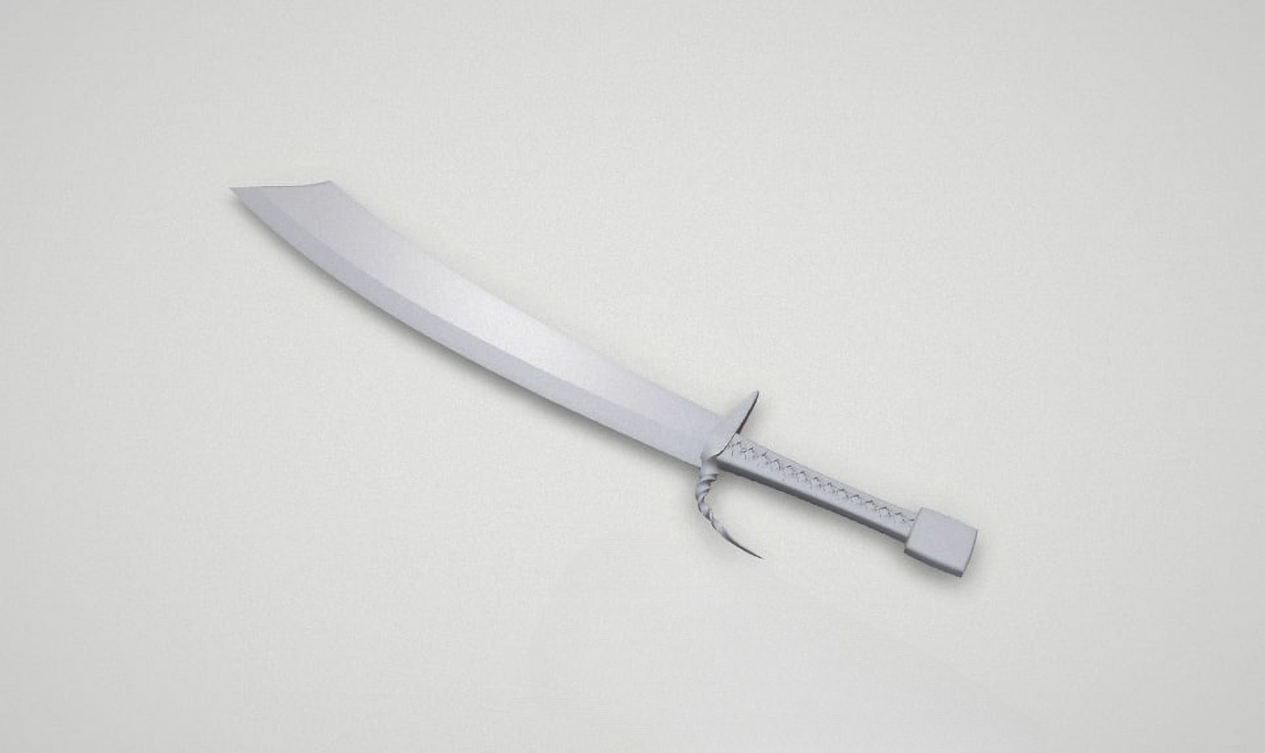 Game Asset Leather-Handled Battle-Ready Sword 3D Model - TurboSquid 2143796