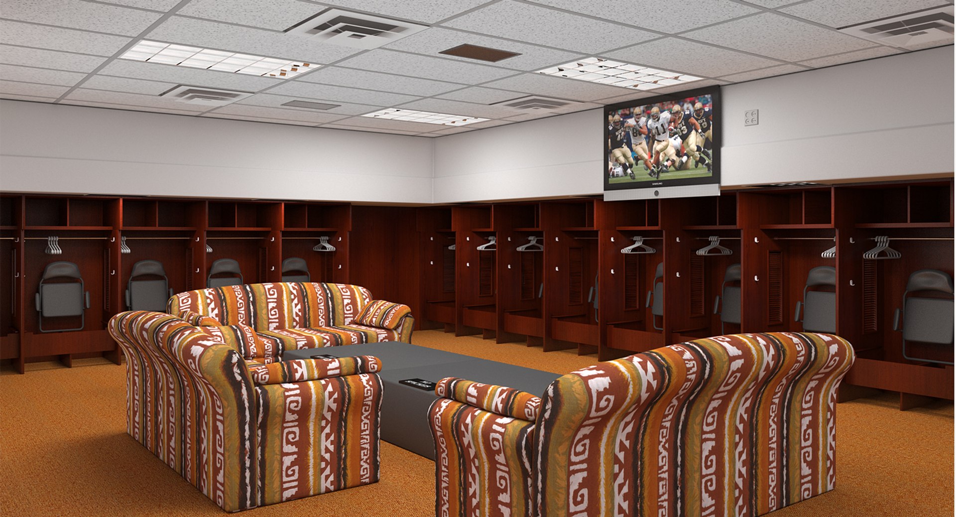 Baseball Locker Room 3D Model - TurboSquid 1178238