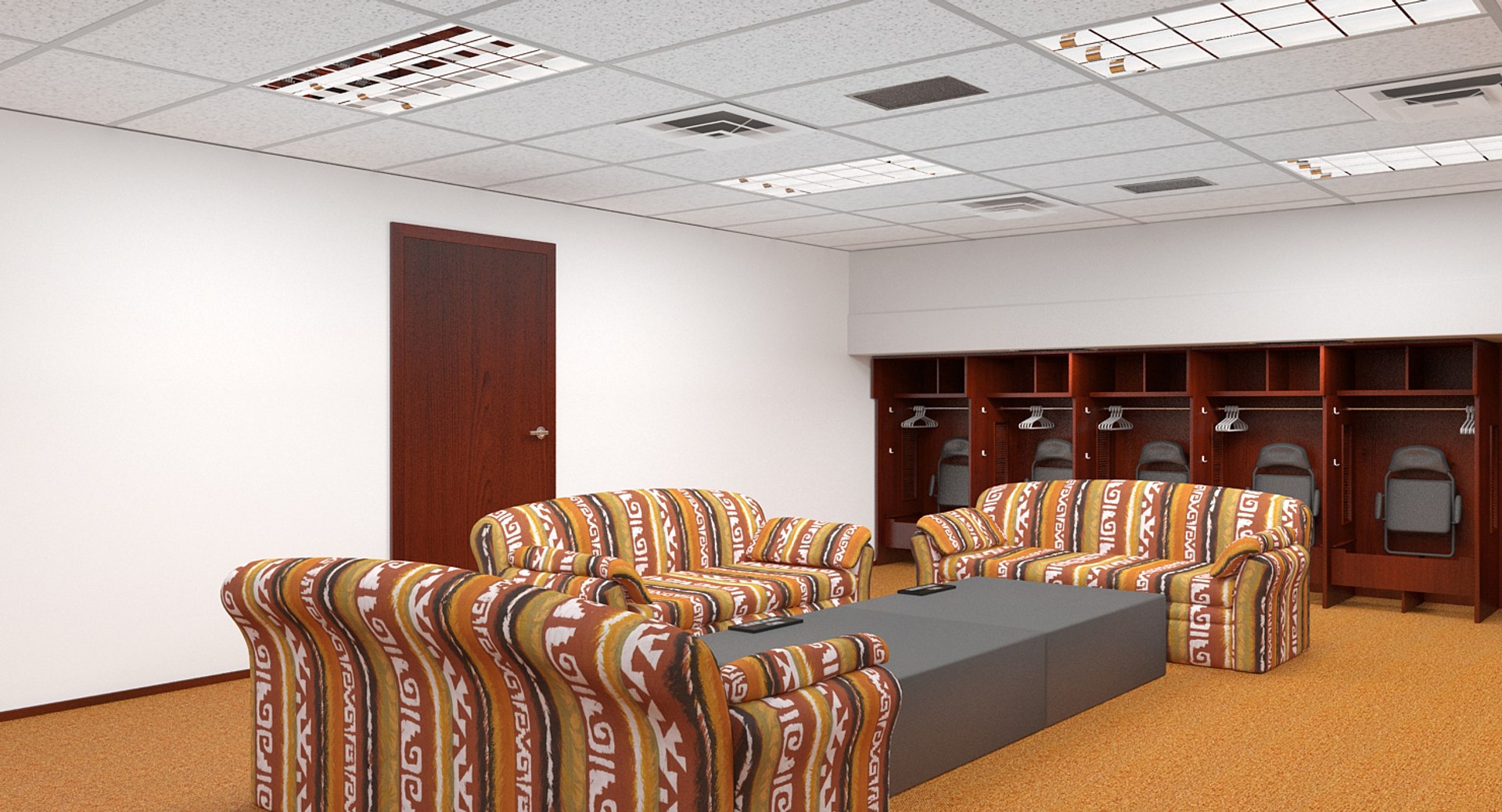 Baseball Locker Room 3D Model - TurboSquid 1178238