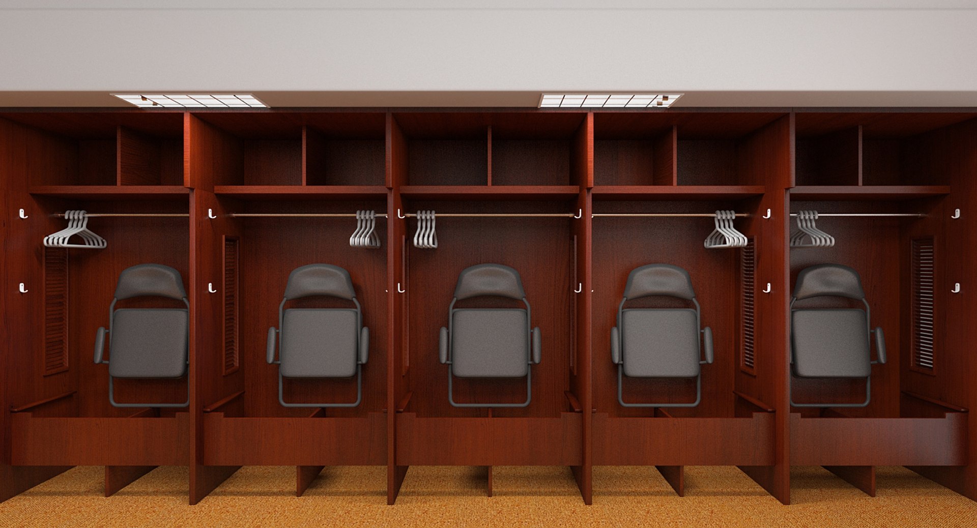 Baseball Locker Room 3D Model - TurboSquid 1178238