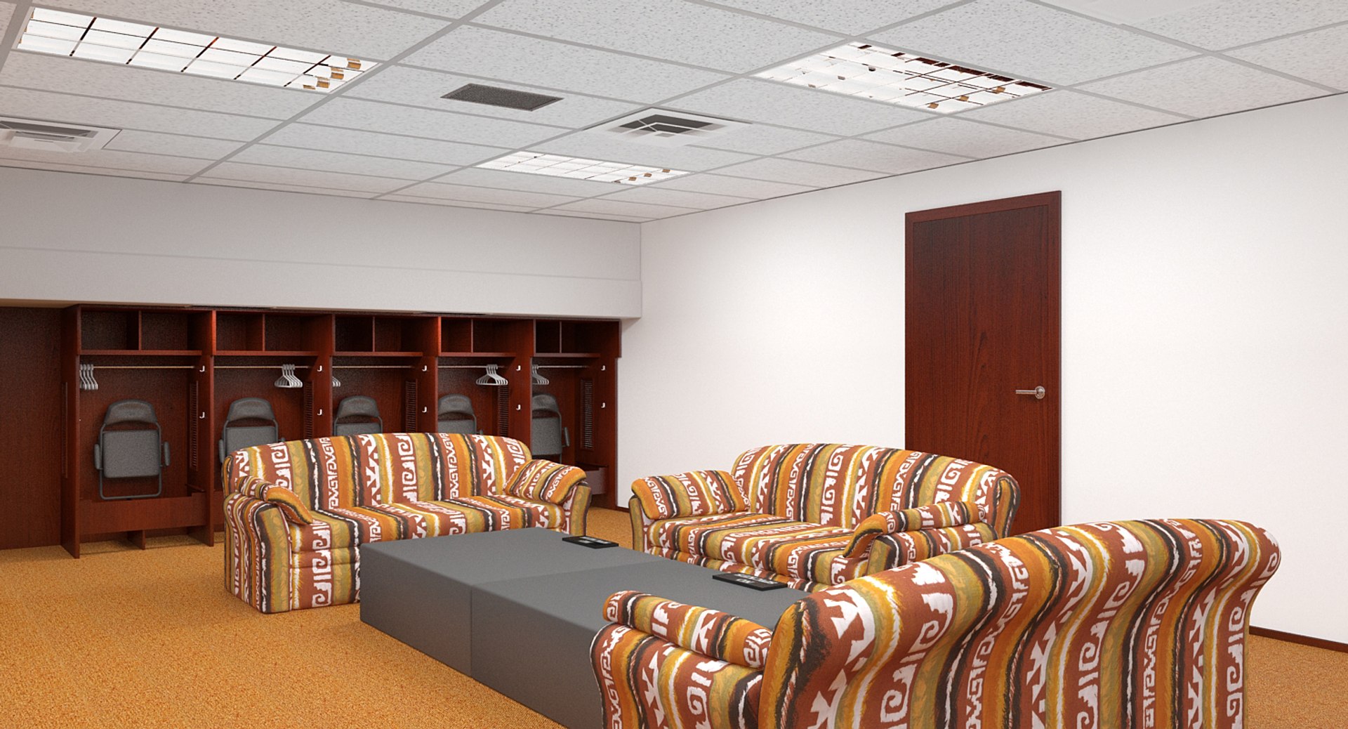Baseball Locker Room 3D Model - TurboSquid 1178238