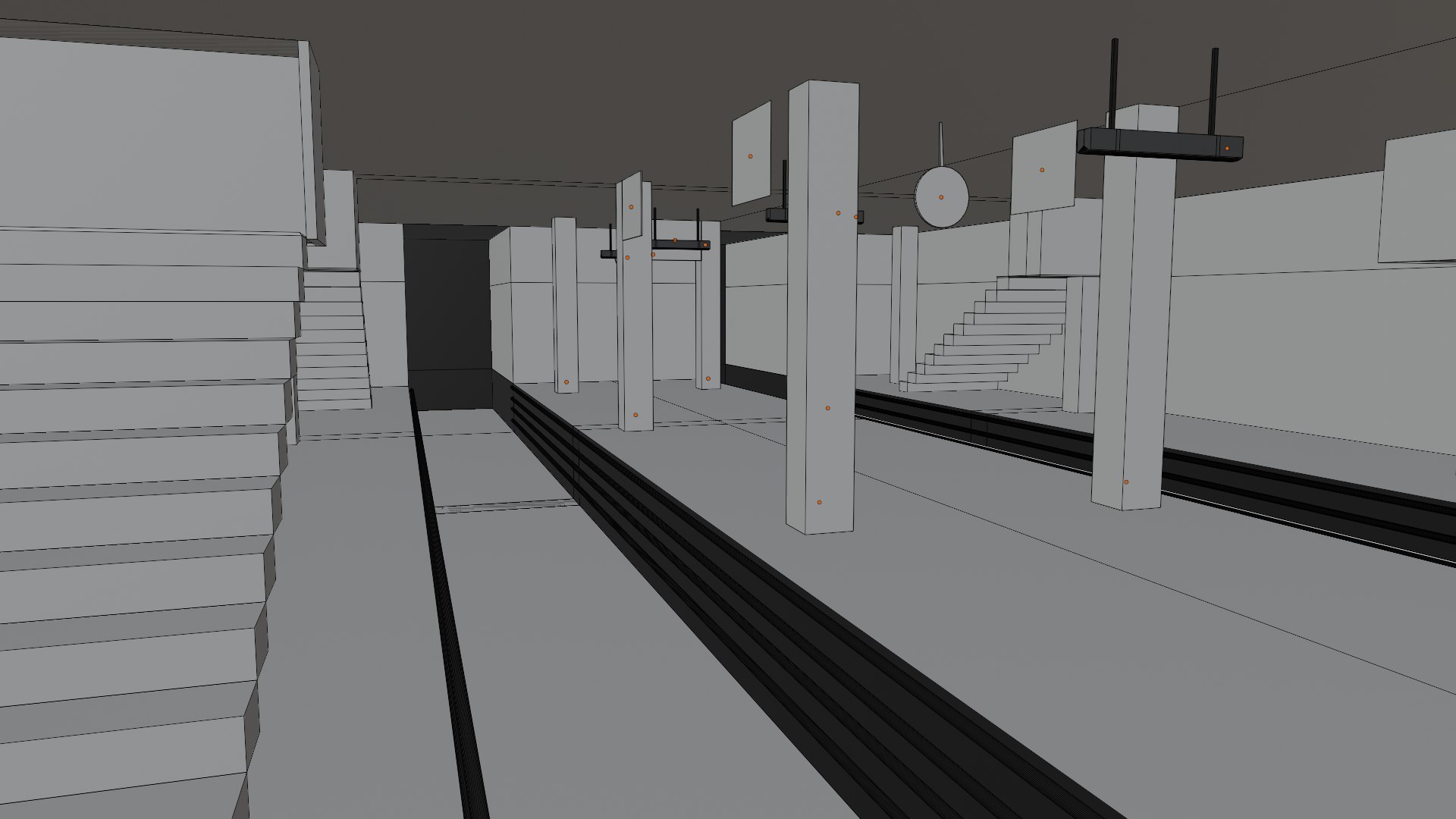 Metro Station 3D Model - TurboSquid 2132093