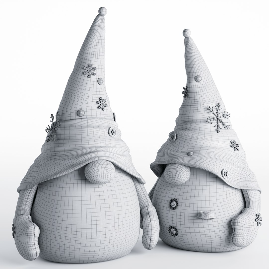 3D Christmas Gnomes - TurboSquid 2011020