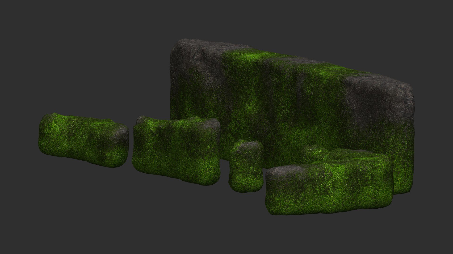 3D Cave Walls 4 - Moss 2 Model - TurboSquid 2082482