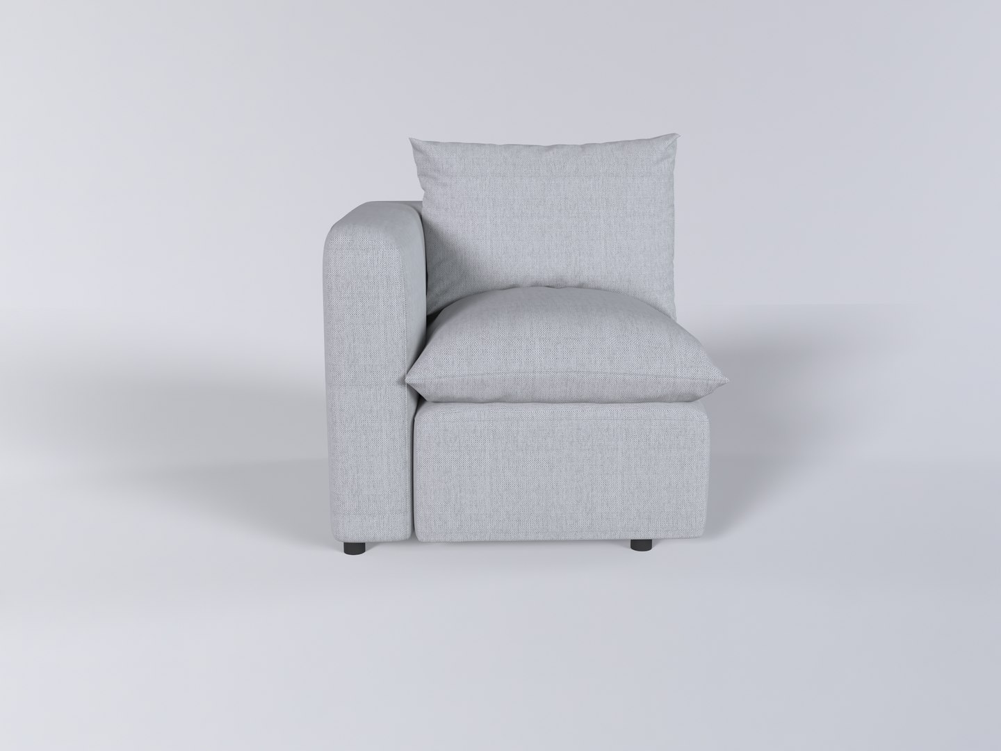 MOONLIGHT Chair With Left Arm White TO 3D Model - TurboSquid 1943959