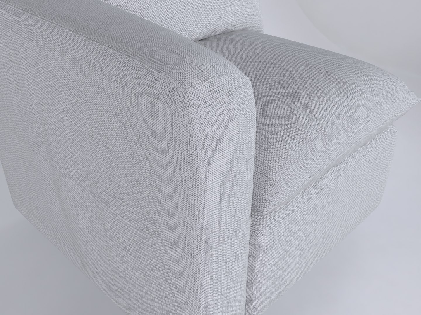 MOONLIGHT Chair With Left Arm White TO 3D Model - TurboSquid 1943959