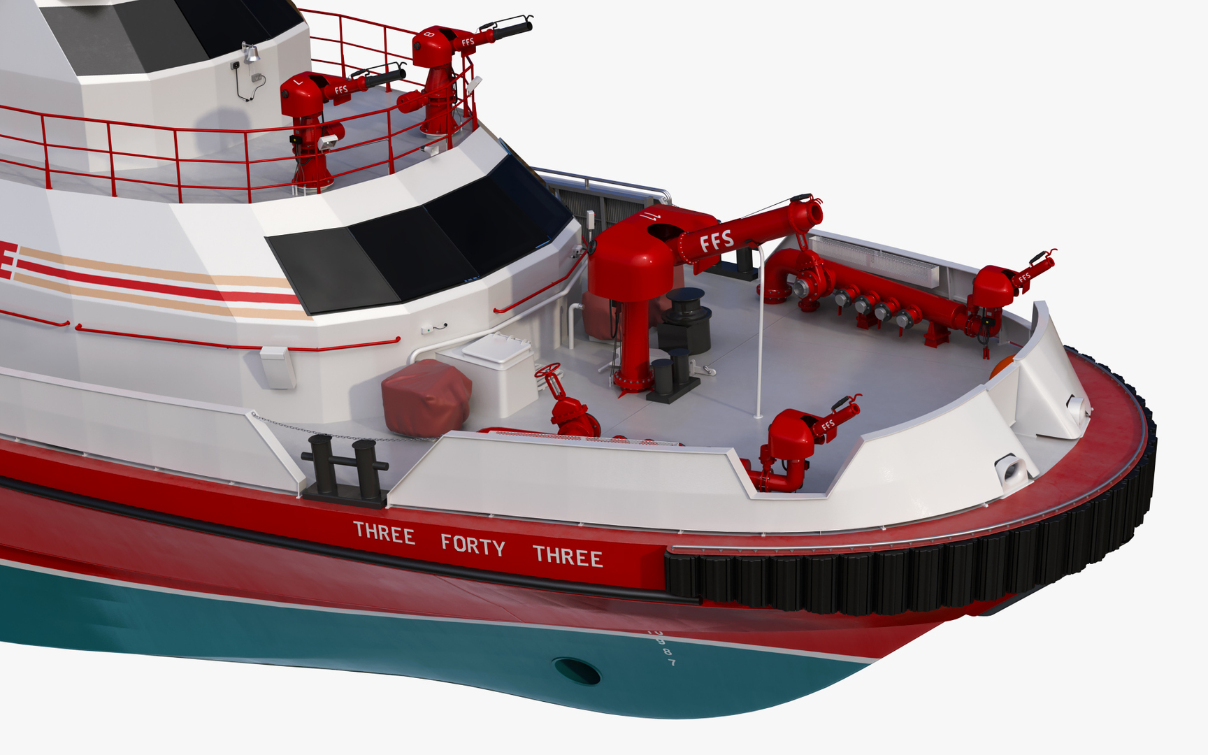 3D model Fireboat FDNY 343 Three Forty Three - TurboSquid 1816998